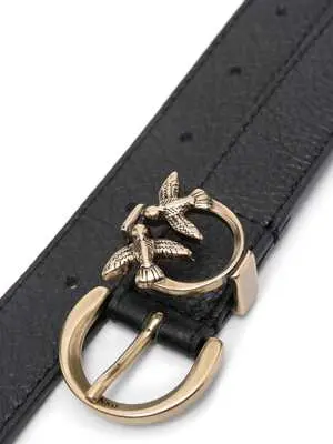 Pinko Love Birds Buckle Leather Belt