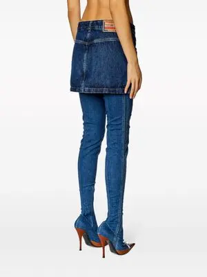 DIESEL® Oxford Denim Mini Skirt - Blue