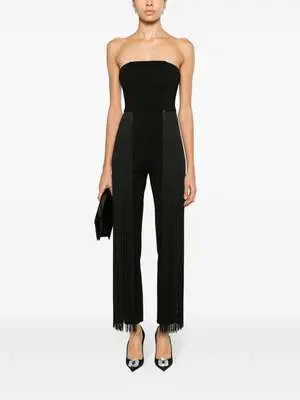 NISSA Fringed Strapless Jumpsuit