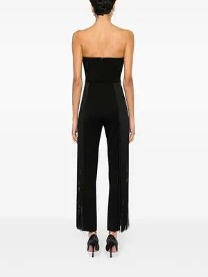 NISSA Fringed Strapless Jumpsuit