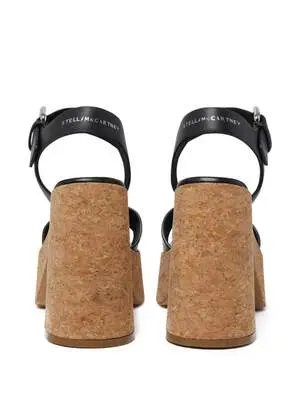 Stella McCartney Skyla Cork-platform Sandals - Black