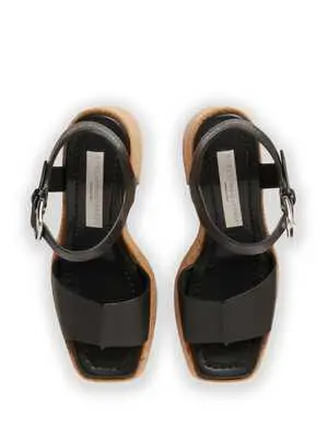 Stella McCartney Skyla Cork-platform Sandals - Black