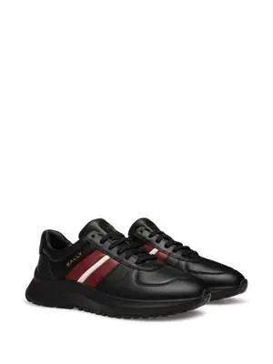 Bally Lace-up Leather Sneakers - Black