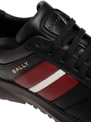 Bally Lace-up Leather Sneakers - Black