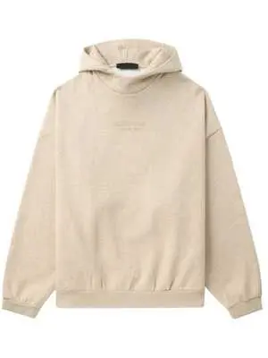 Fear Of God Logo-embossed Jersey Hoodie - Neutrals
