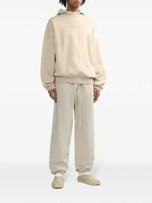 Fear Of God Logo-embossed Jersey Hoodie - Neutrals