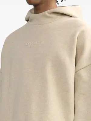Fear Of God Logo-embossed Jersey Hoodie - Neutrals