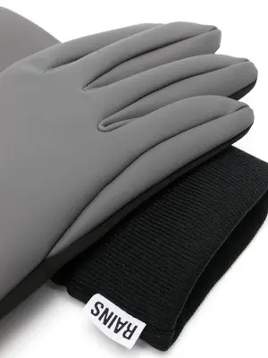 Rains Logo-tag Panelled Gloves