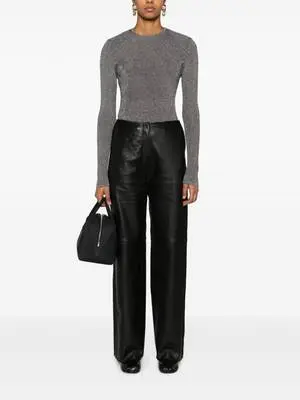 TOTEME Straight-leg Leather Trousers