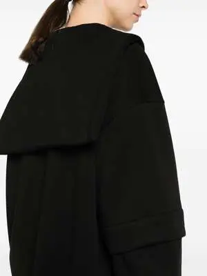 IOANA CIOLACU Sailor-collar V-neck Top - Black