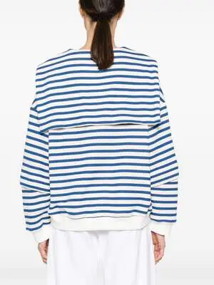 IOANA CIOLACU Sailor-collar Striped Top
