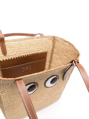 ANYA HINDMARCH Eyes Raffia Tote