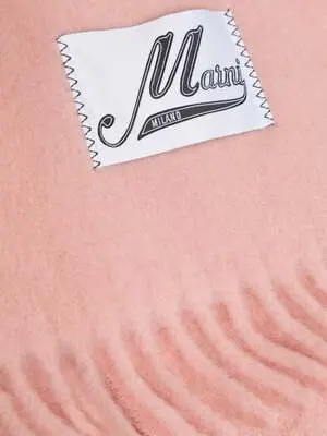 Marni Alpaca-wool-blend Scarf - Pink