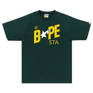 A BATHING APE Colors Sta Logo Tee - Green