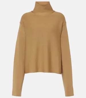 Khaite Sree Wool-blend Turtleneck Sweater - Brown