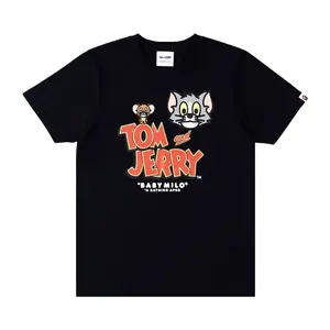 A BATHING APE X Tom & Jerry Baby Milo 1 T-shirt - Black