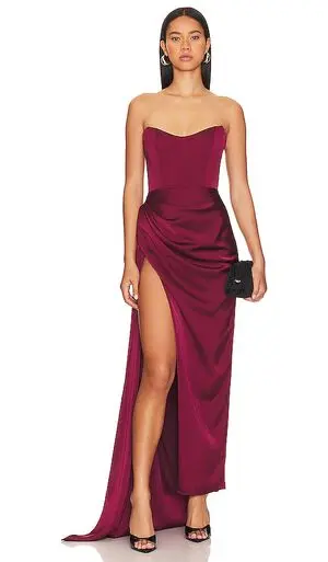 Katie May Bita Gown - Bordeaux