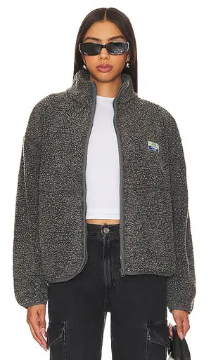 American Vintage Hoktown Sherpa Jacket - Anthracite Chine