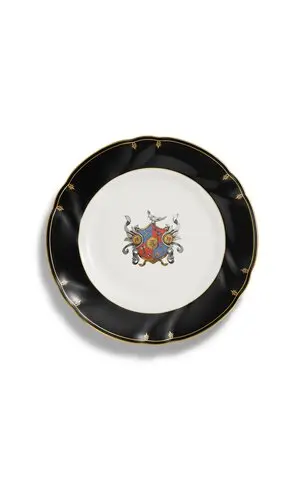 Tiffany & Co. Crest Bone China Dessert Plate - Black