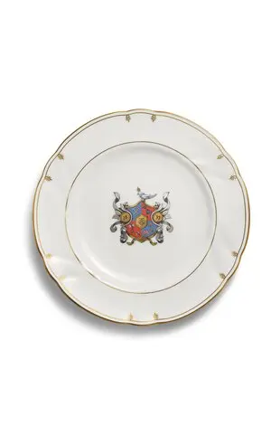 Tiffany & Co. Crest Bone China Dessert Plate - White