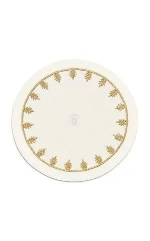 Tiffany & Co. Crest Embroidered-linen Coaster