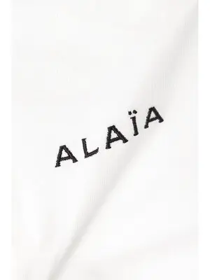 Alaïa Archetypes Embroidered Cotton-jersey T-shirt