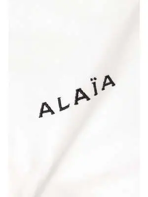 Alaïa Archetypes Embroidered Cotton-jersey T-shirt