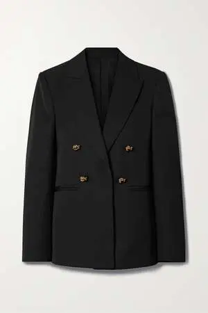 Bottega Veneta Embellished Double-breasted Wool-twill Blazer