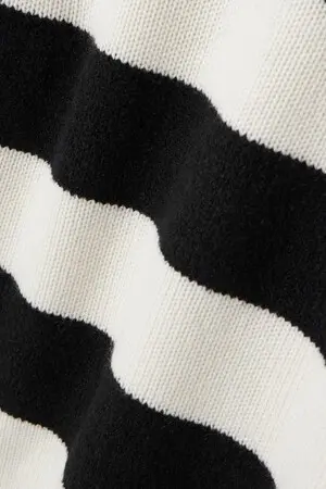 BARRIE Sofia Coppola Embellished Striped Sweater