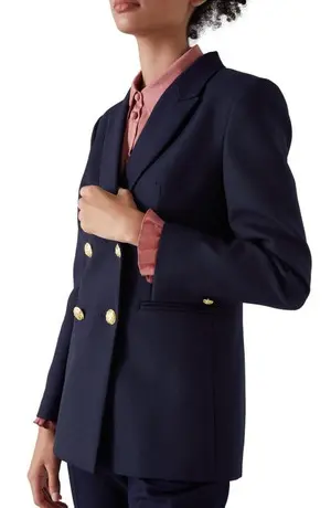 LK BENNETT Mariner Double Breasted Blazer