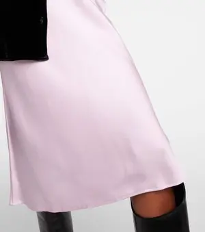 JIL SANDER Satin Midi Skirt