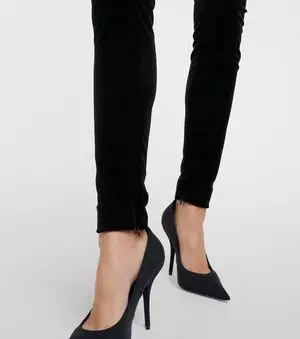Wardrobe.NYC High-rise Velvet Leggings