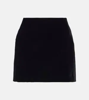 Wardrobe.NYC Velvet Miniskirt