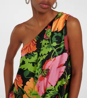 La DoubleJ Roy Printed Silk Voile Maxi Dress