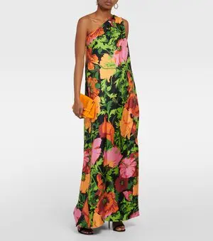 La DoubleJ Roy Printed Silk Voile Maxi Dress