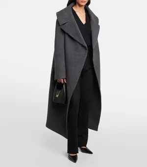 TOTEME Oversized Wool-blend Wrap Coat