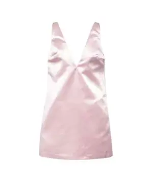 Staud Teagan Satin Minidress