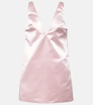 Staud Teagan Satin Minidress