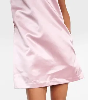 Staud Teagan Satin Minidress