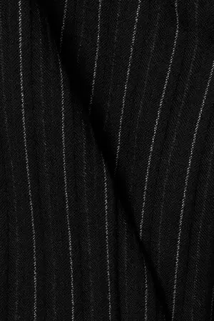 Veronica De Piante Anya Pinstriped Wool Wide-leg Pants
