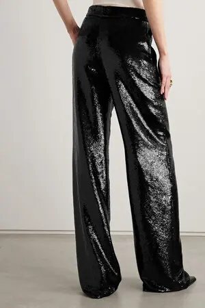Veronica De Piante Anya Sequined Wide-leg Pants