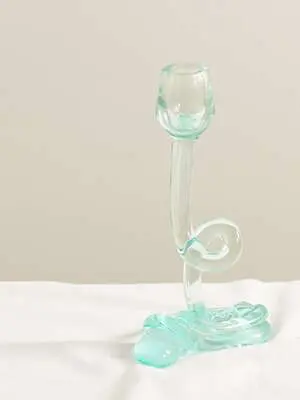 Completedworks Thaw Recycled-glass Candlestick Clear