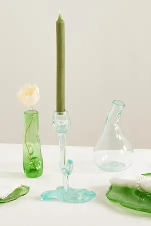 Completedworks Thaw Recycled-glass Candlestick - Neutrals