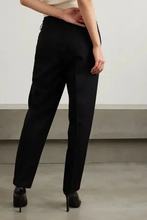 Max Mara Celtico Wool-mohair Twill Tapered Trousers