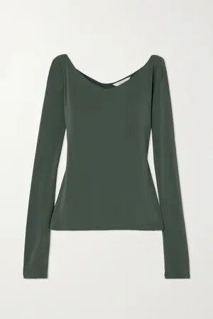 Max Mara Ragazza Stretch-jersey Top - Green