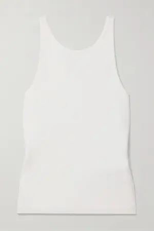 Max Mara Alfeo Stretch Wool-blend Tank - Ivory