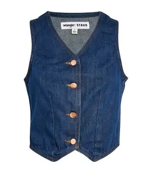 Staud X Wrangler Denim Vest