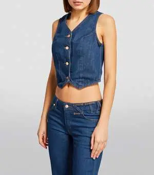 Staud X Wrangler Denim Vest