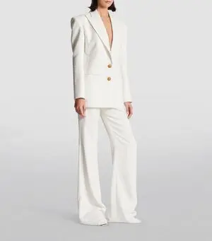 Balmain Crepe Single-breasted Blazer