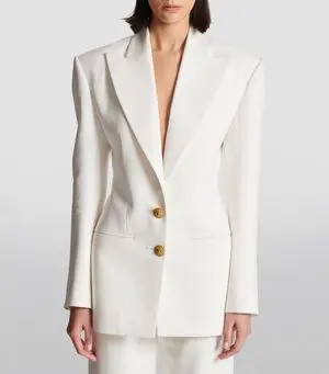Balmain Crepe Single-breasted Blazer